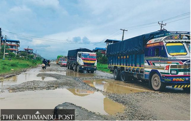 Butwal-Narayanghat road widening work moving at snail’s pace