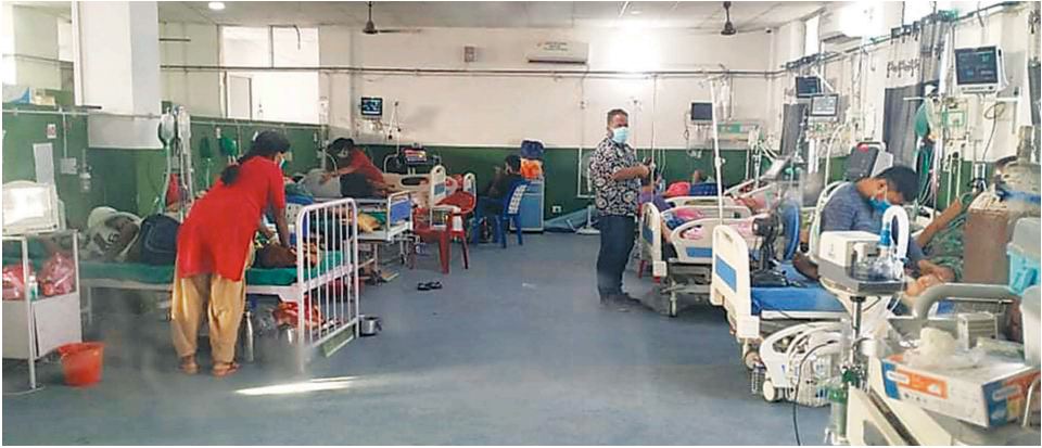 Hospitals across Lumbini overwhelmed with increasing Covid-19 caseload