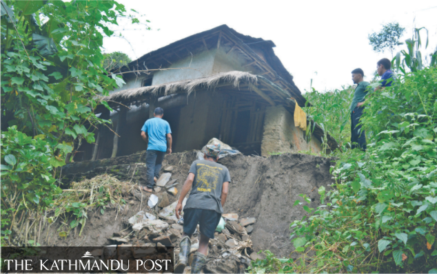 Multiple landslides leave Pyuthan’s Damri at high risk