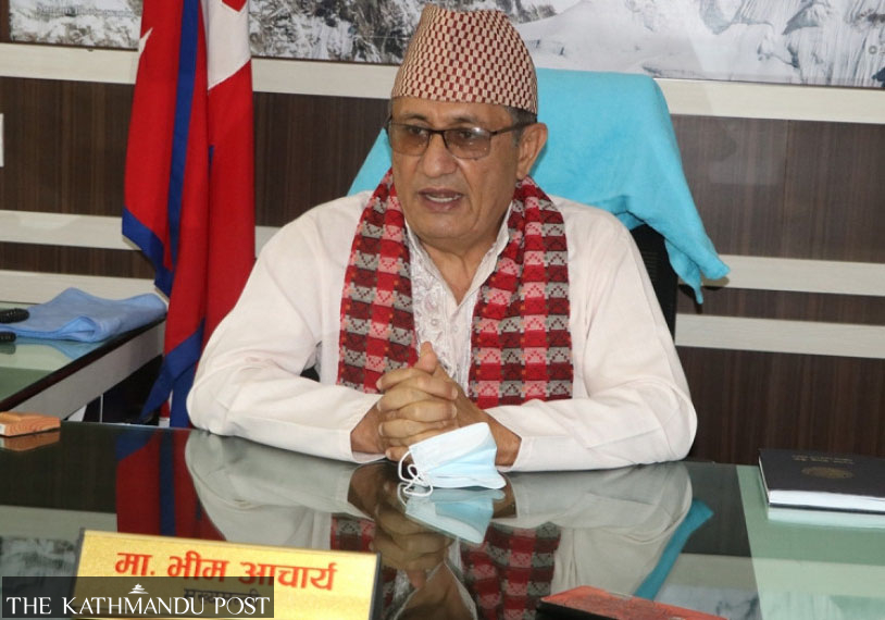 Province 1 Chief Minister Bhim Acharya resigns from his post