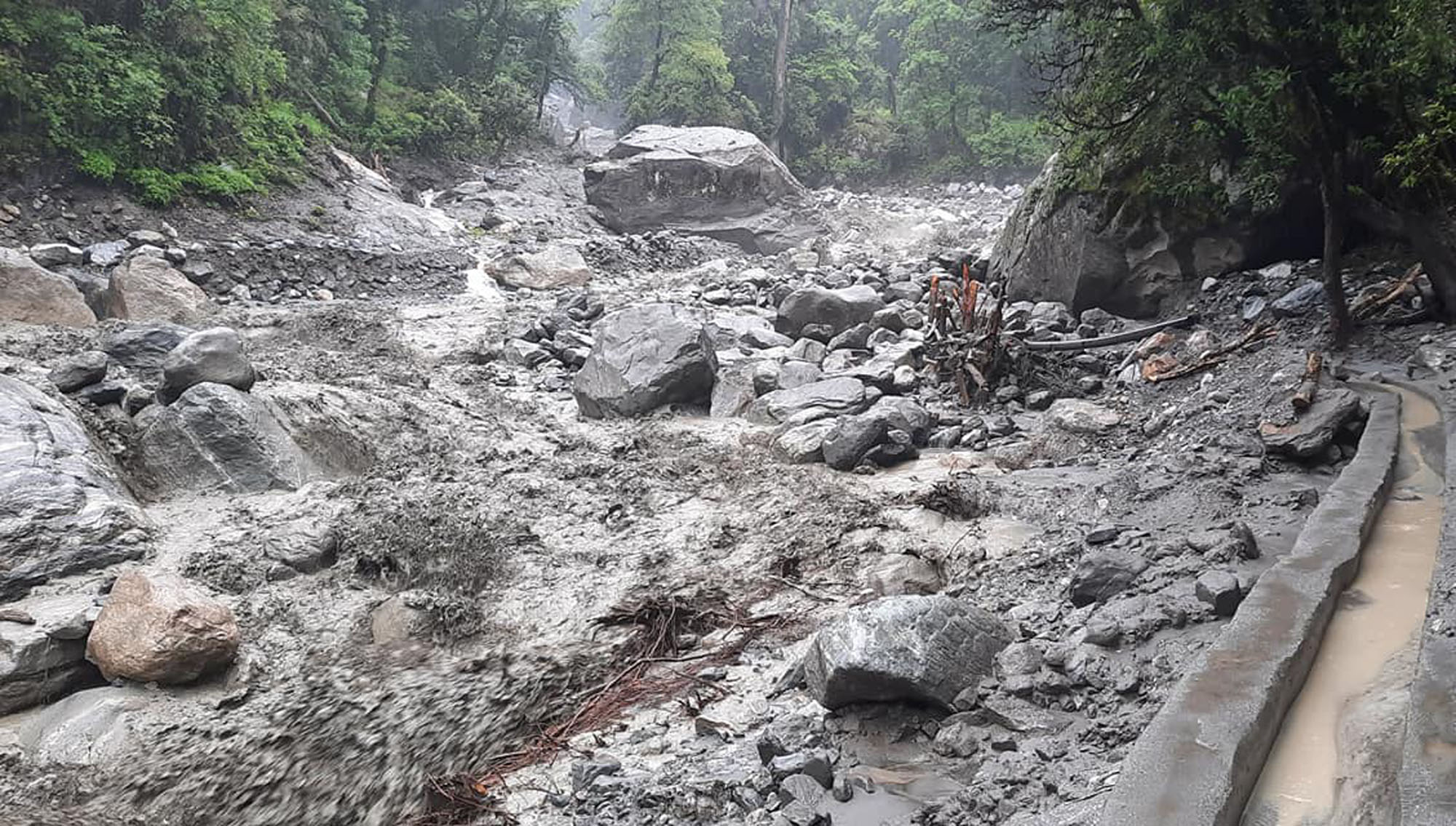 Floods wreak havoc in several settlements in Manang