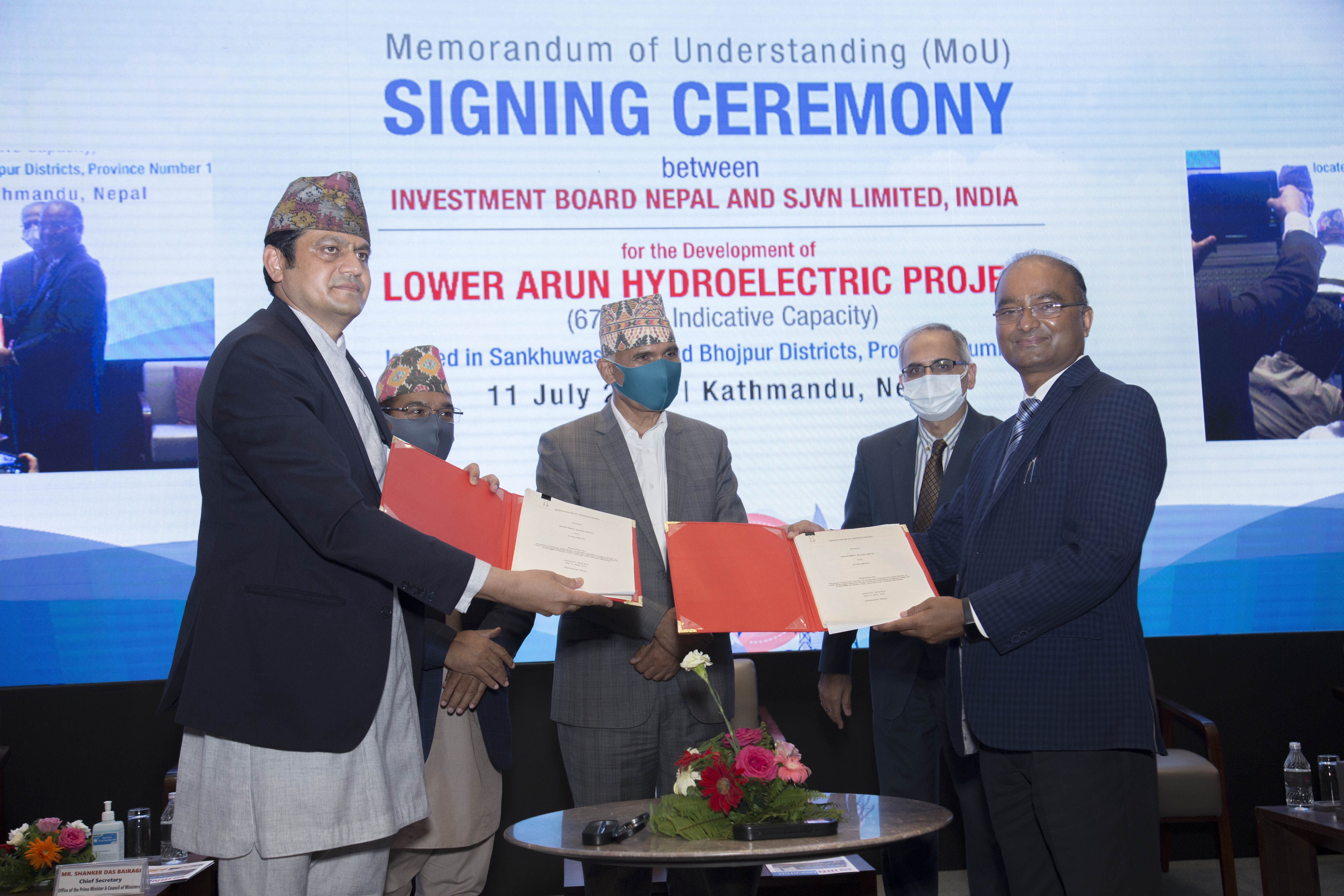 Nepal, India sign deal for $1.3 billion Lower Arun Hydropower project