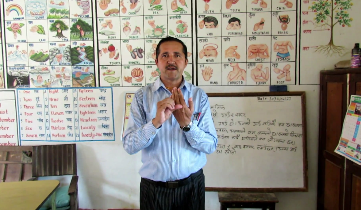 This teacher is making Nepali Sign Language accessible to all