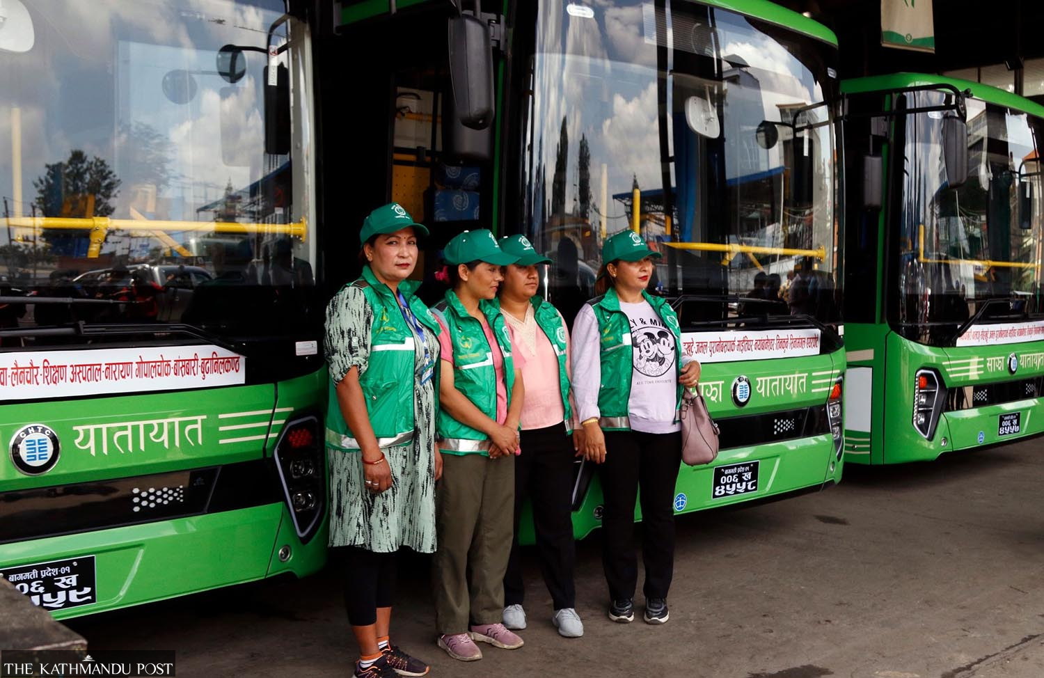 Youngest female electric bus driver on the road less travelled