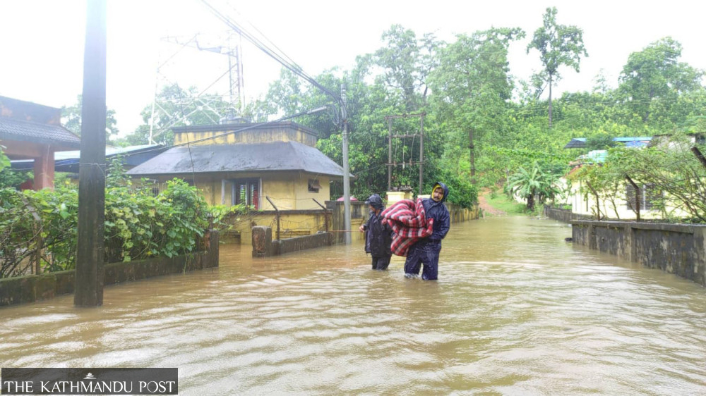 95 houses inundated in Nawalpur