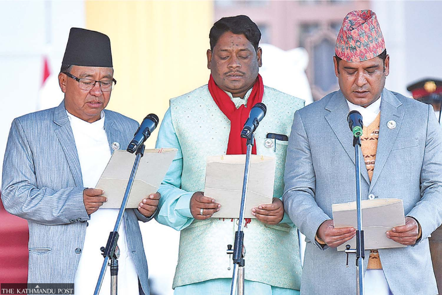 Dahal unveils eight-member Cabinet