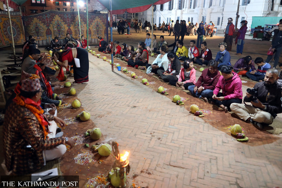 Mha Pooja and Nepal Sambat 1143 New Year being marked