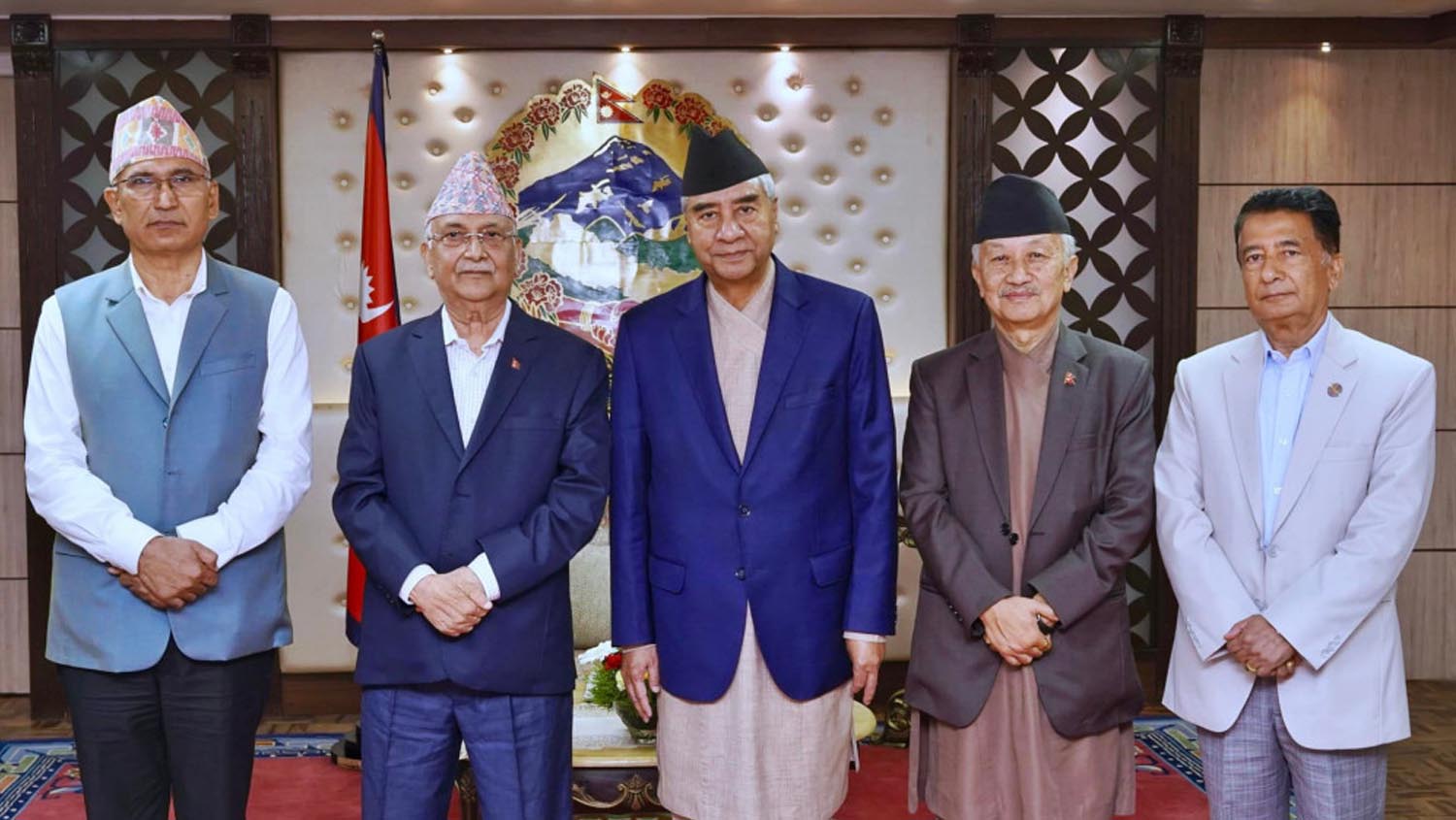 Oli raises four issues during his meeting with Deuba