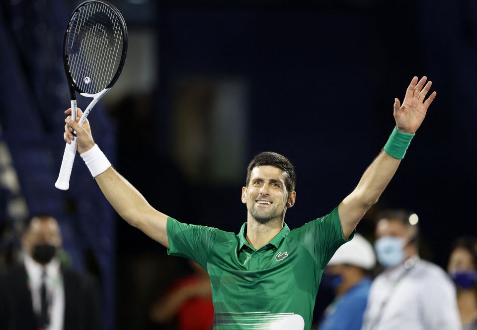 Djokovic returns to action with victory in Dubai