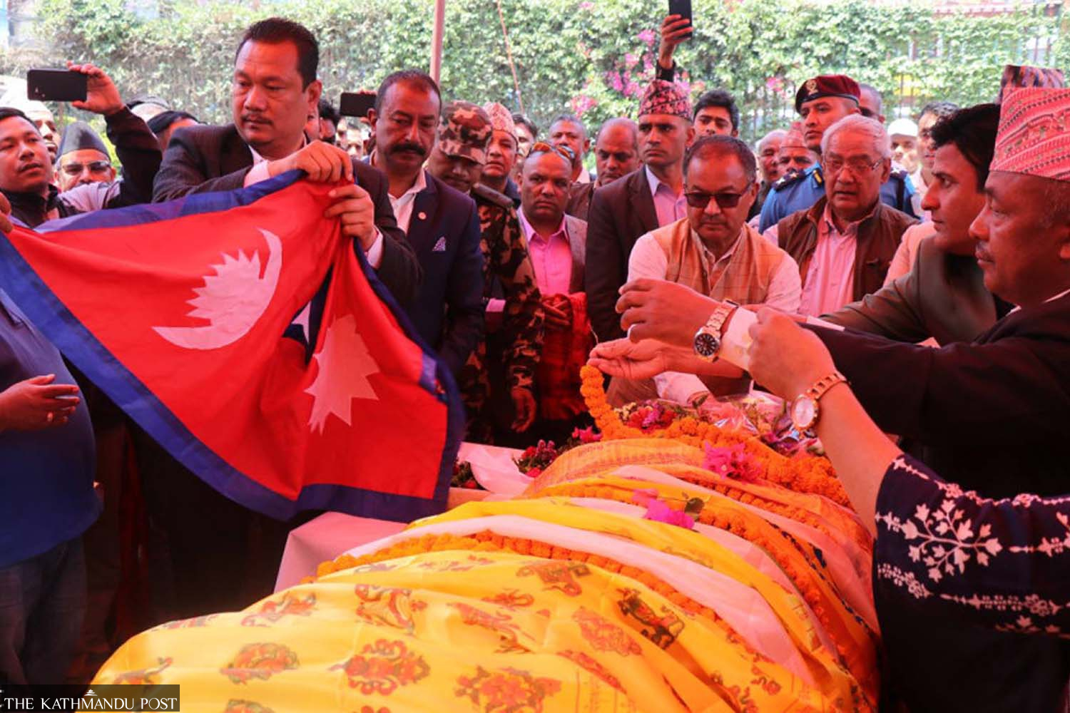 Funeral rites of Mukesh Kayastha, injured during the 2006 movement ...
