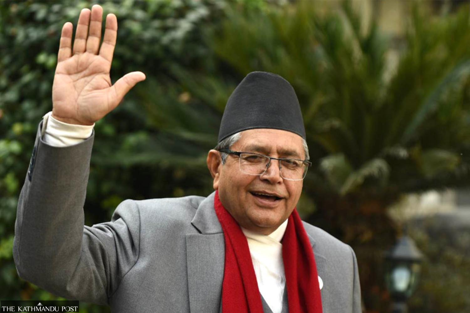 UML’s Ghimire files candidacy for House Speaker