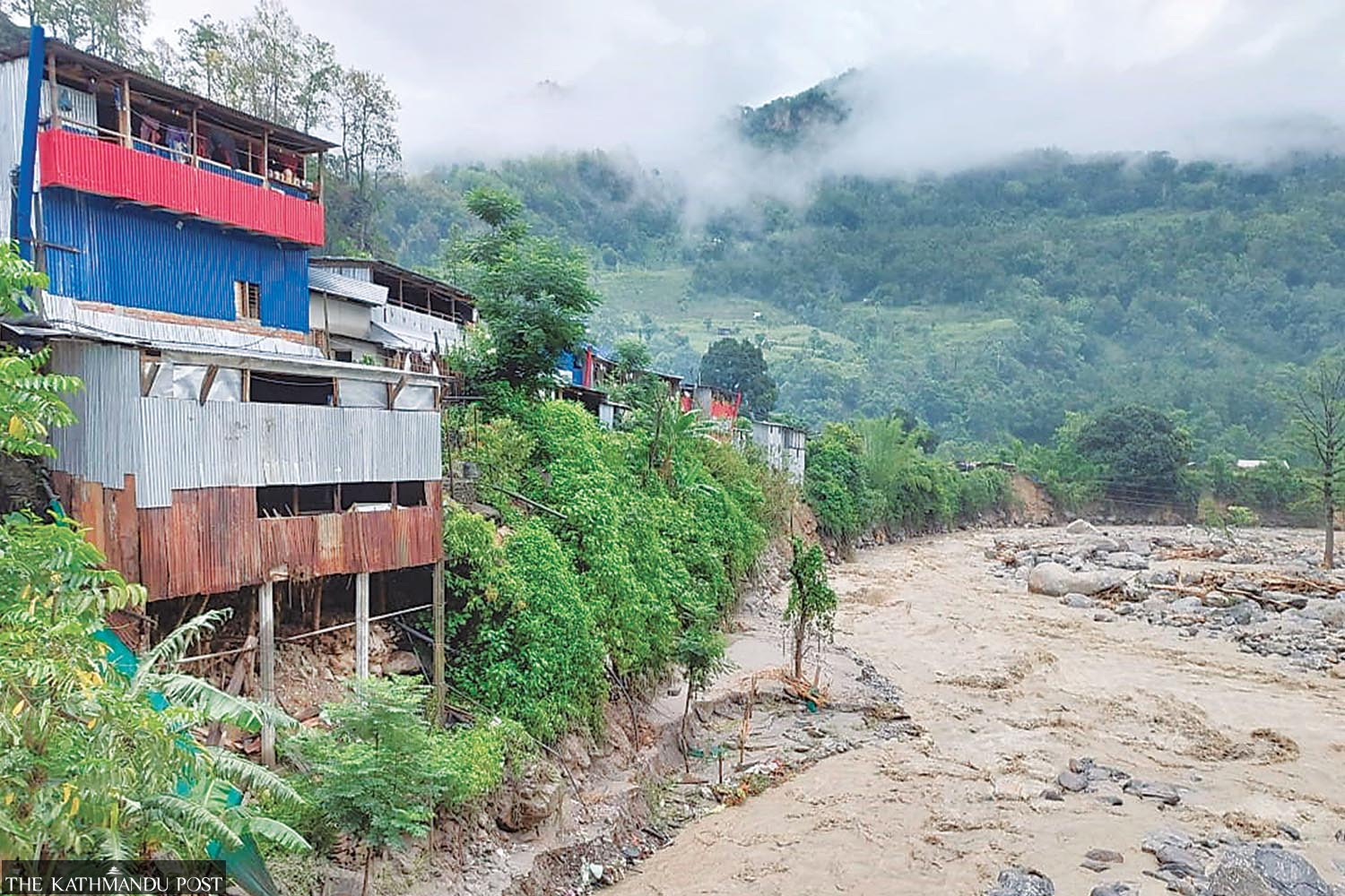 5 dead, 28 missing in floods and landslides in Koshi hill districts