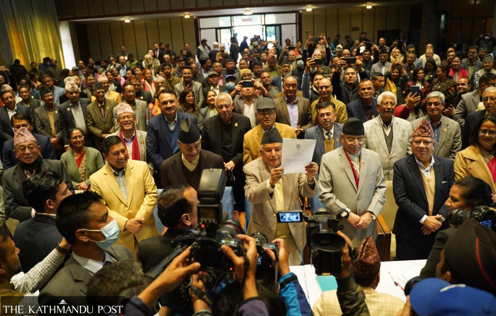 Ram Chandra Paudel files candidacy for President