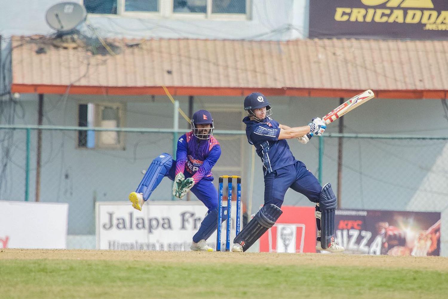 Nepal restrict Scotland to 212 runs