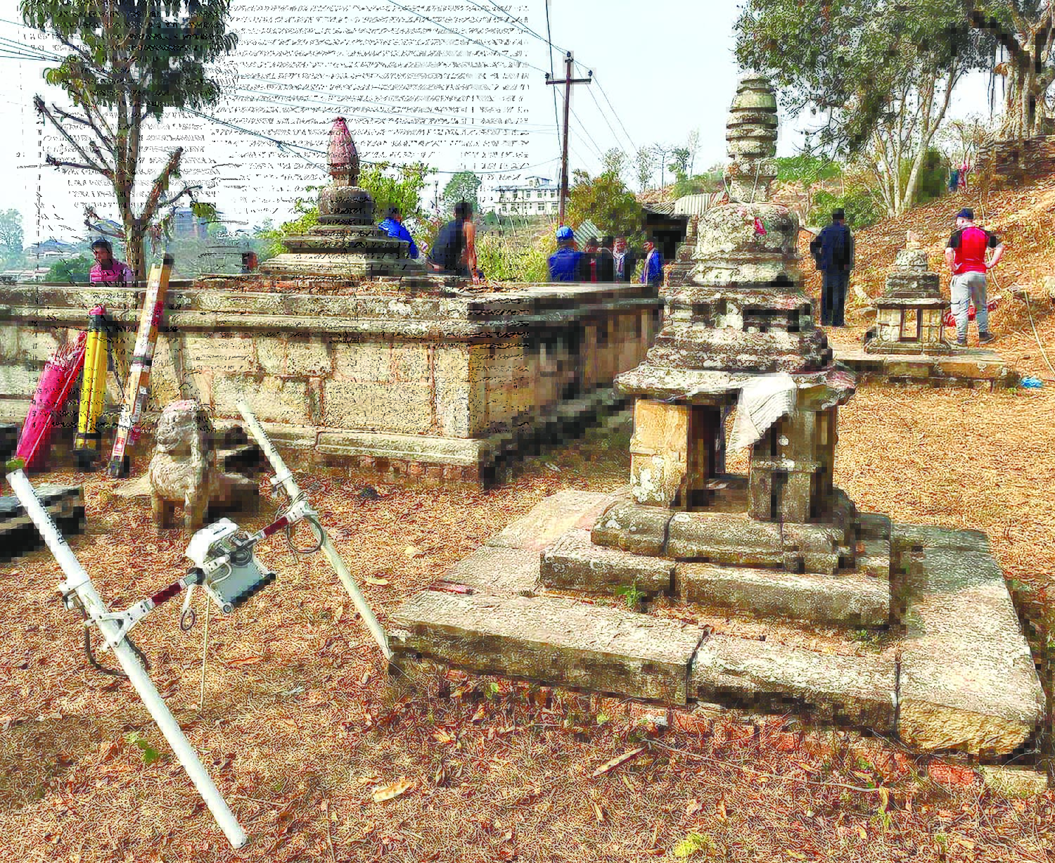 Archaeological study of historical Chaitya begins in Nuwakot