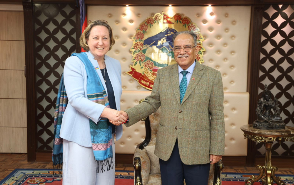 British State Minister meets Prime Minister Dahal