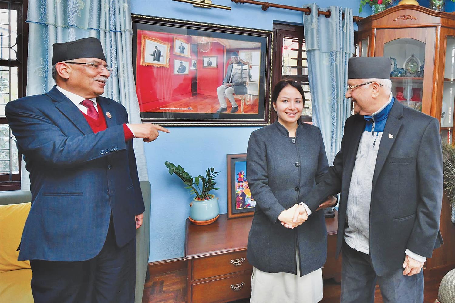 Dahal promoting daughters at the expense of party leaders