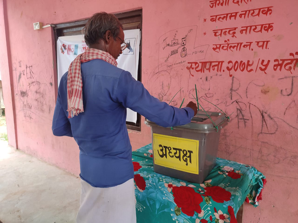Janamat Party conducts votes to determine elected representatives ...