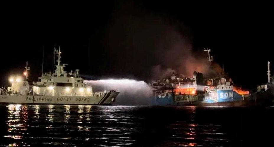 Fire on Philippine ferry kills 29, including children; 225 rescued