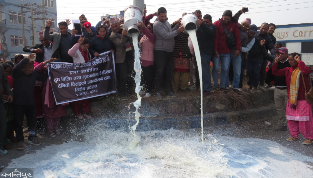White 'flood' on the streets