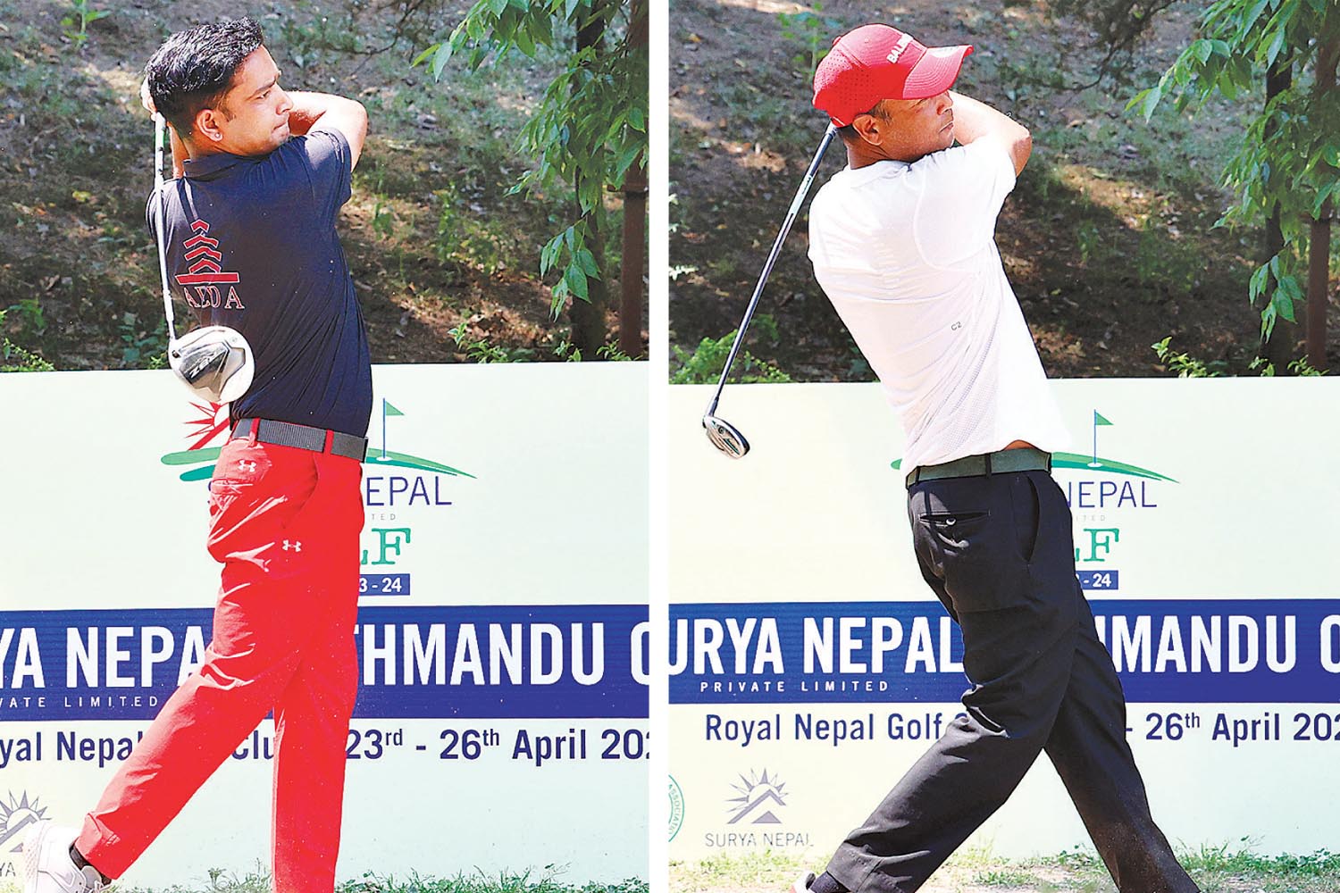 Prajapati, Nagarkoti share lead