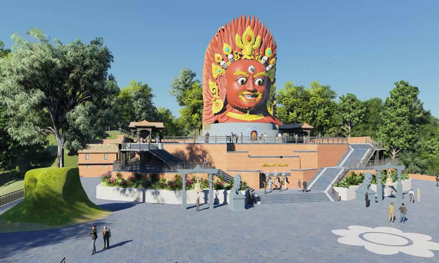Construction of Nepal art village begins at Chhampi