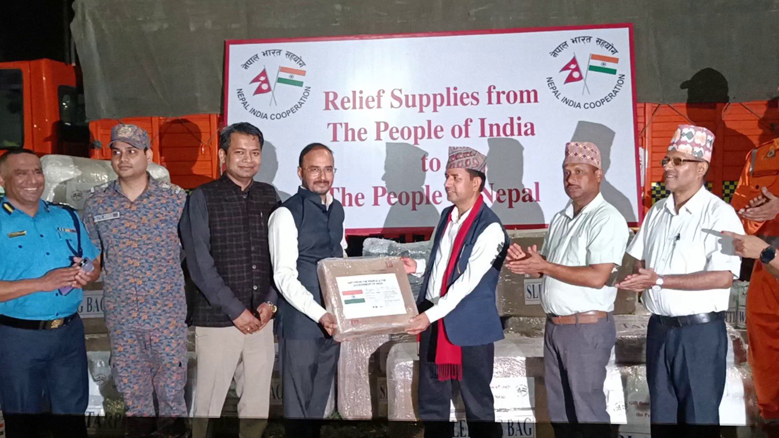 India provides relief materials