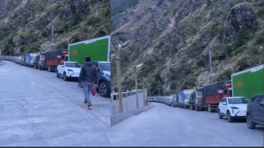 Delayed cargo containers from Kerung begin entering Nepal