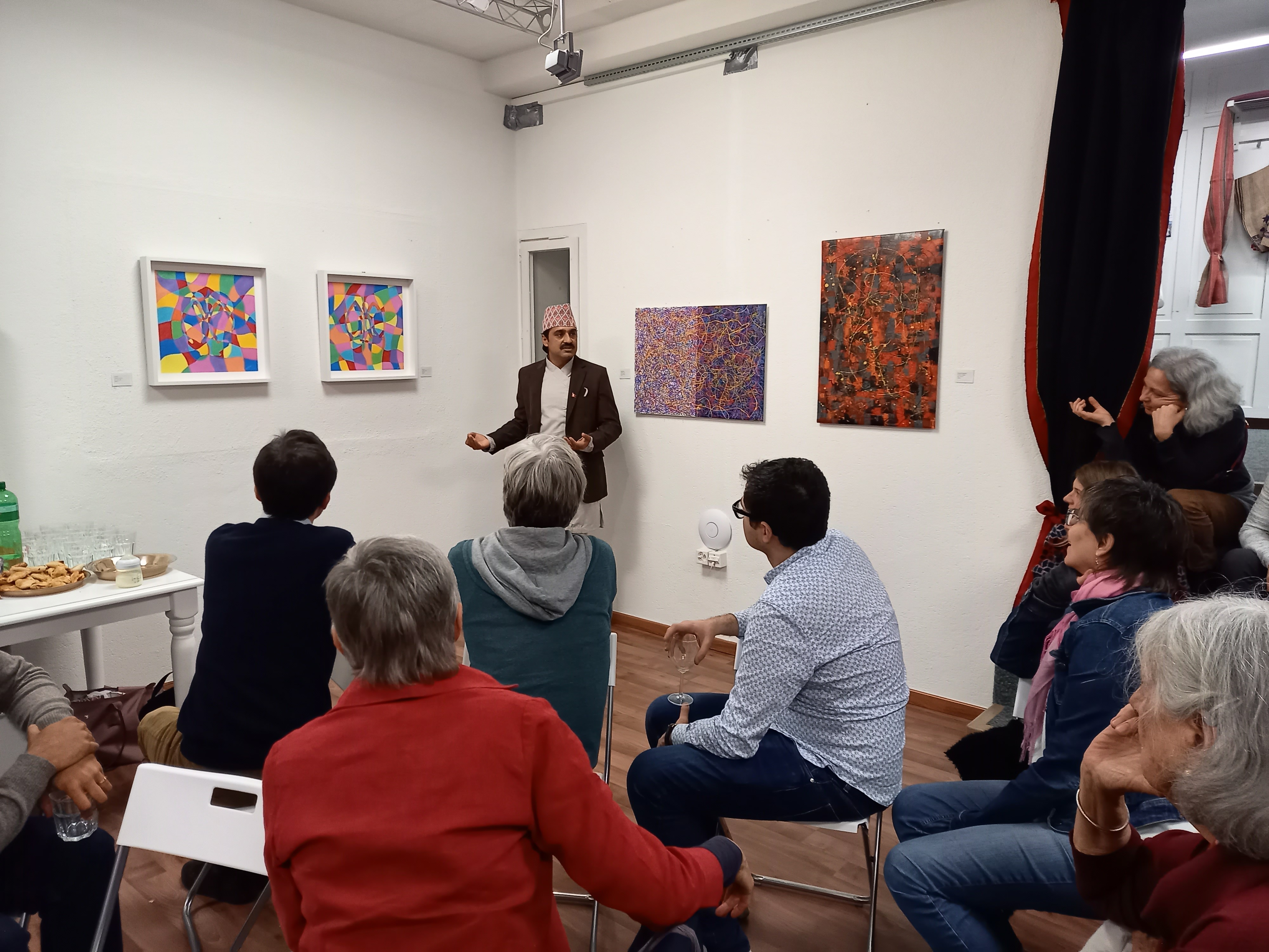 Subash Acharya’s exhibit in Switzerland is a fusion of vedic and ...