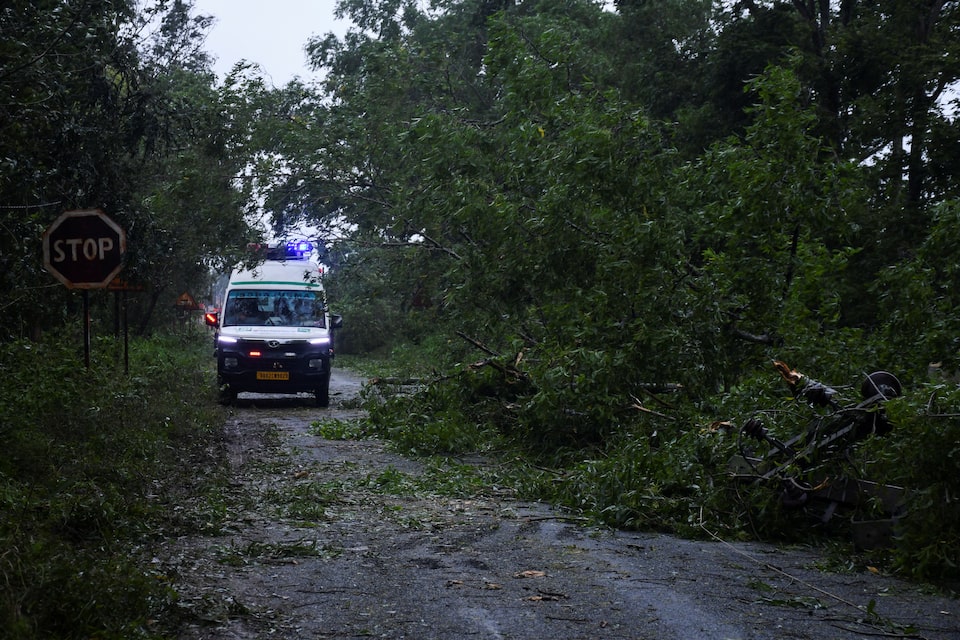 Cyclone Dana uproots trees, snaps power lines on India’s east coast