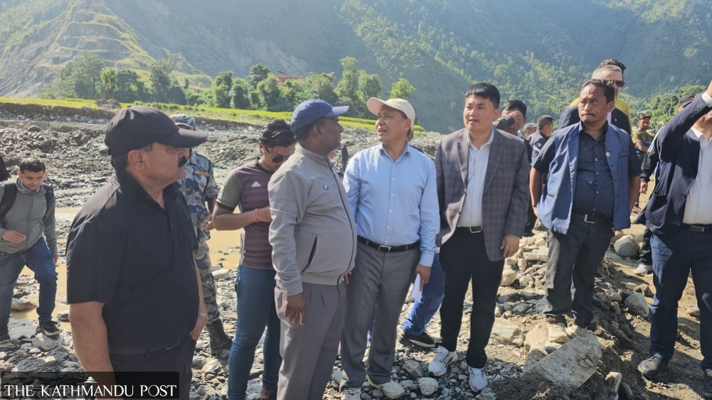 Minister Ghising directs speedy repair of BP Highway
