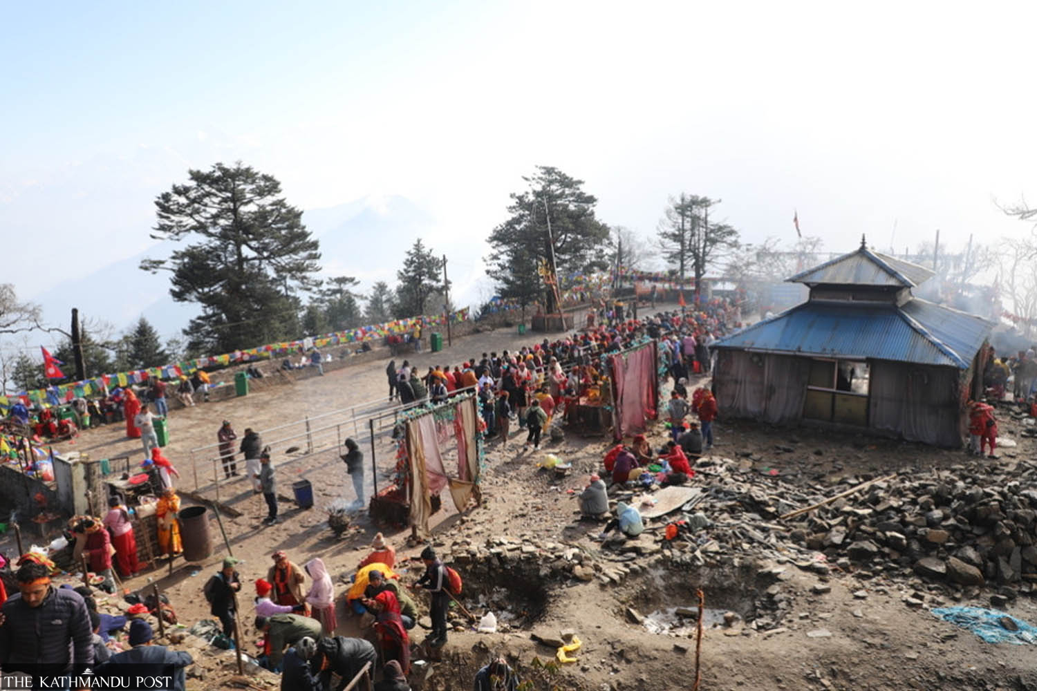 Over 6,000 pilgrims visited Pathibhara in Poush