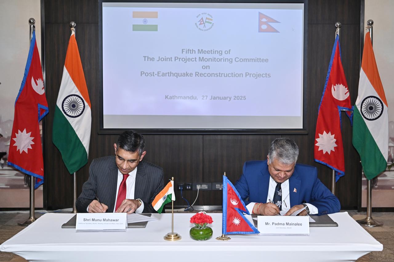 India and Nepal review progress of post-earthquake reconstruction ...