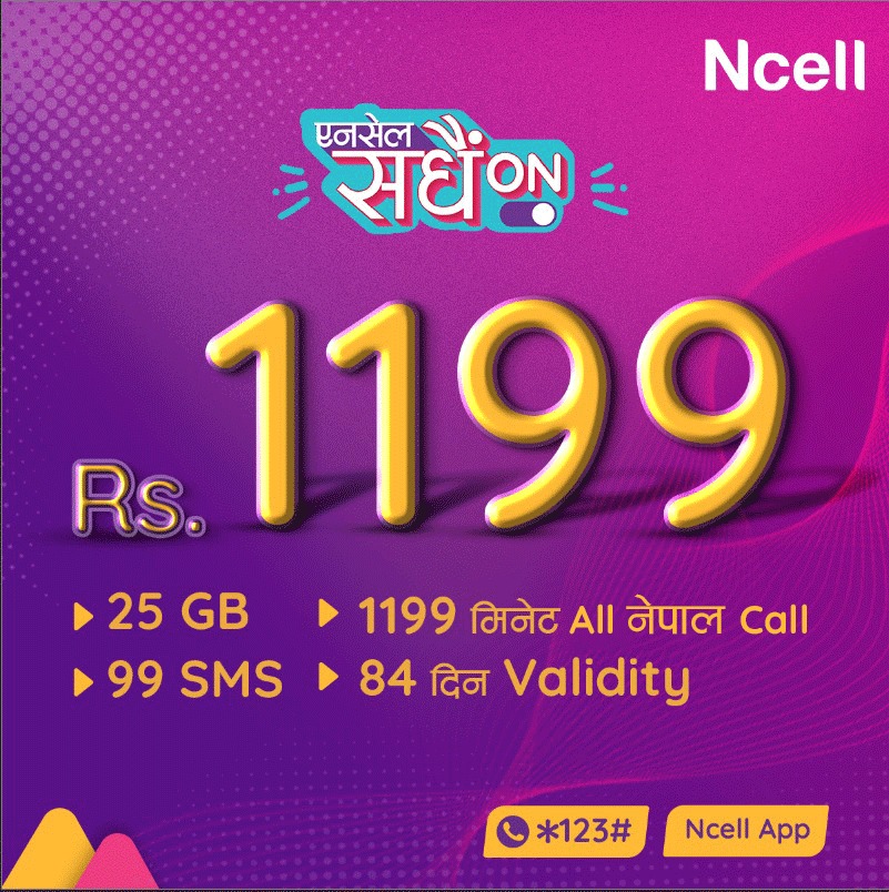 Ncell launches new packs, starting at less than Rs30 a day