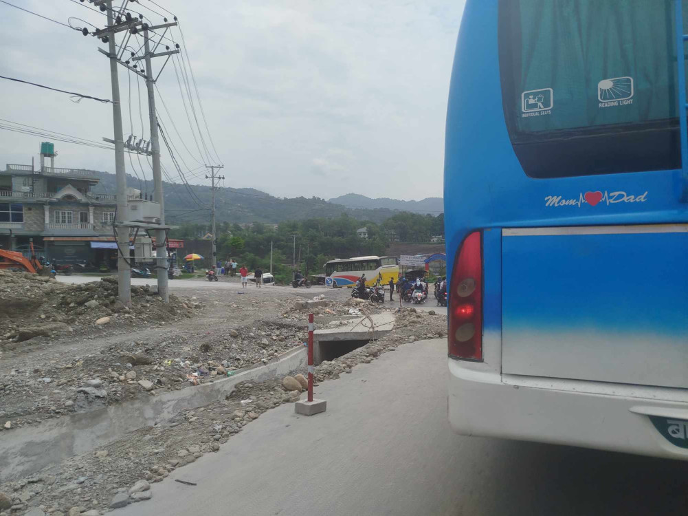 Public transport halt in Gandaki causes hardship for commuters