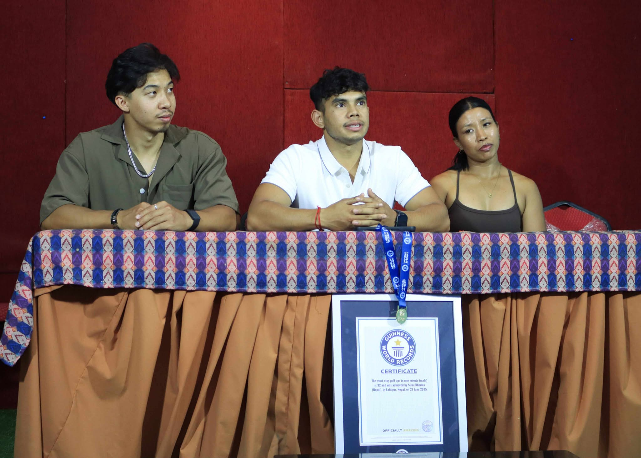Sunil Khadka sets Guinness World Record in clap pull-ups