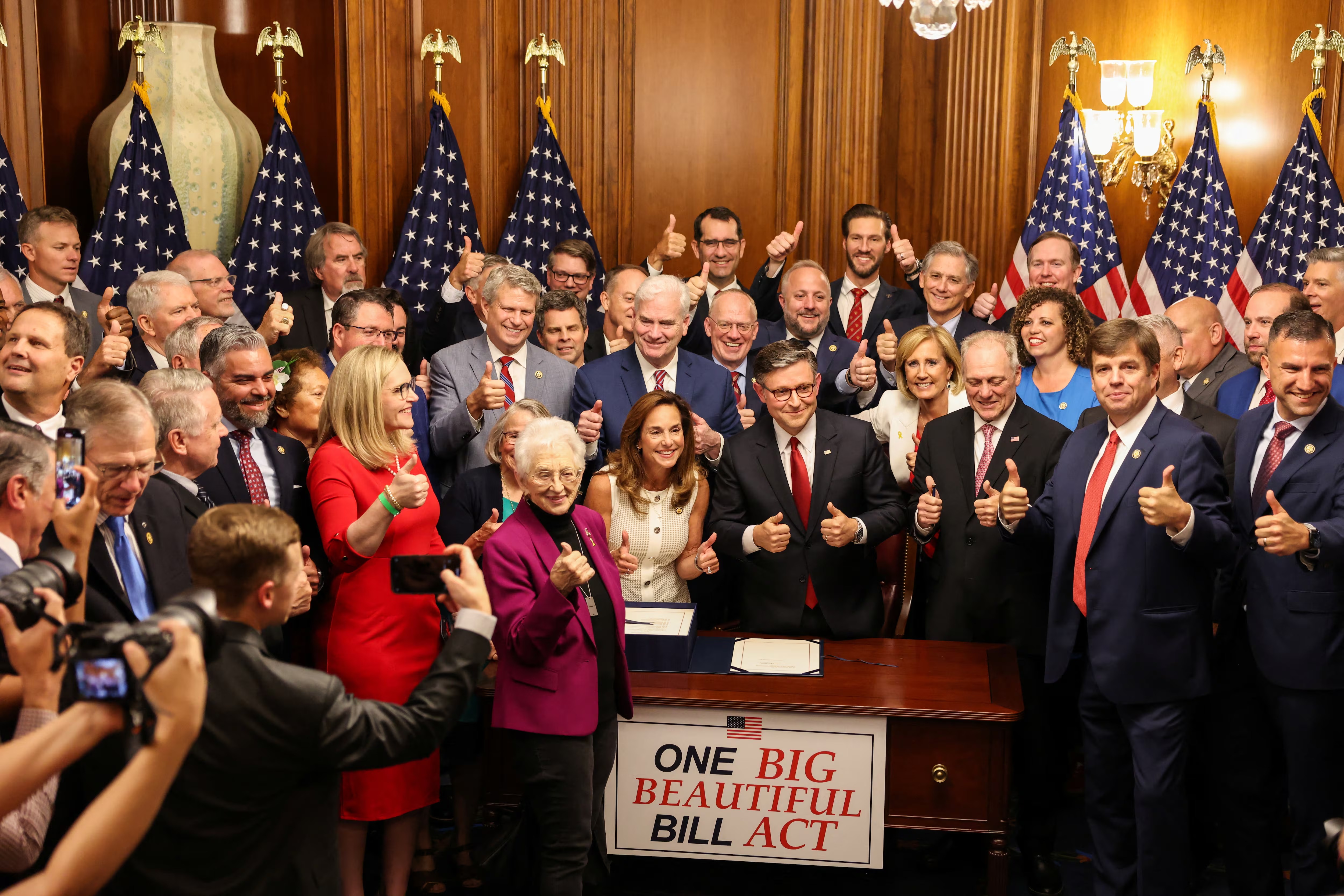 Republicans muscle Trump’s sweeping tax-cut and spending bill through ...