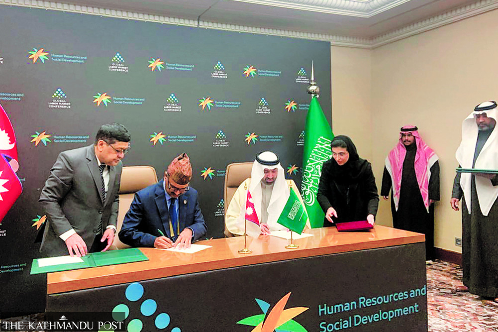 Nepal and Saudi Arabia sign labour agreement to protect migrant workers